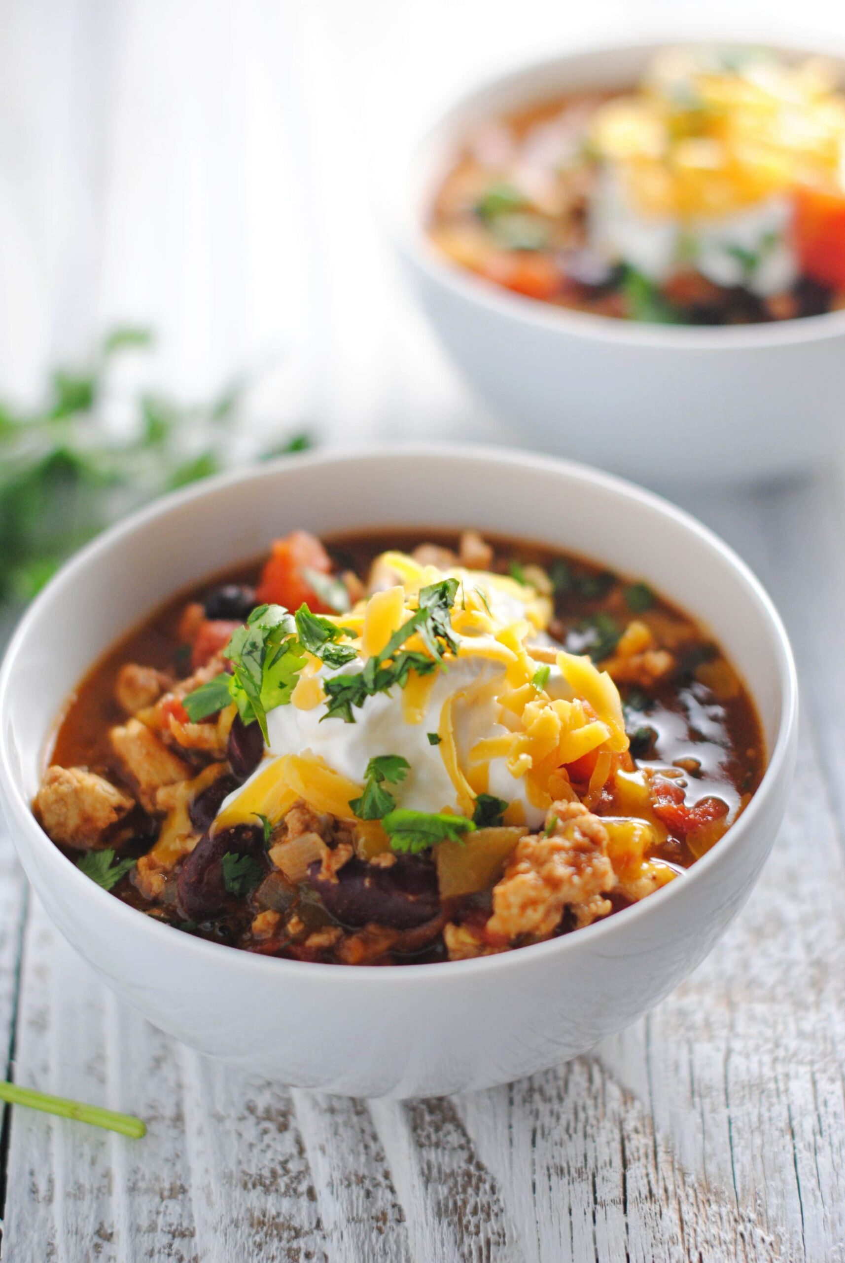 Three Bean Turkey Chili - The Cake Chica
