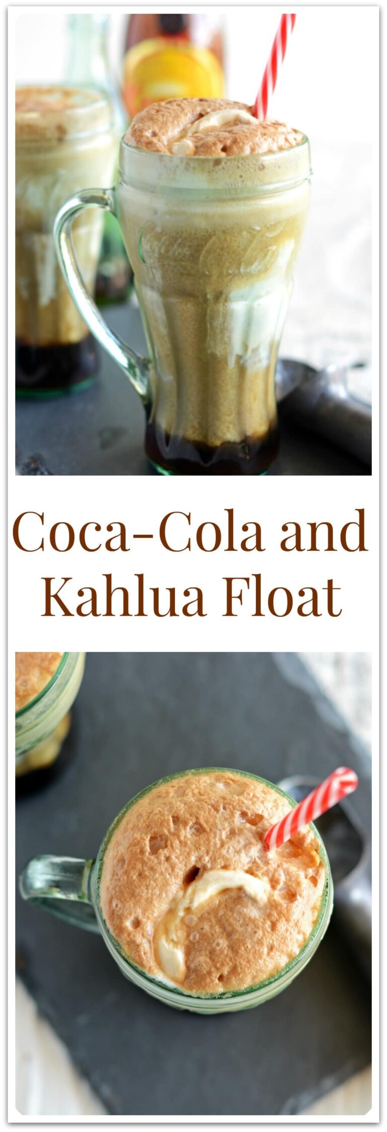 Coca-Cola and Kahlua Float - The Cake Chica