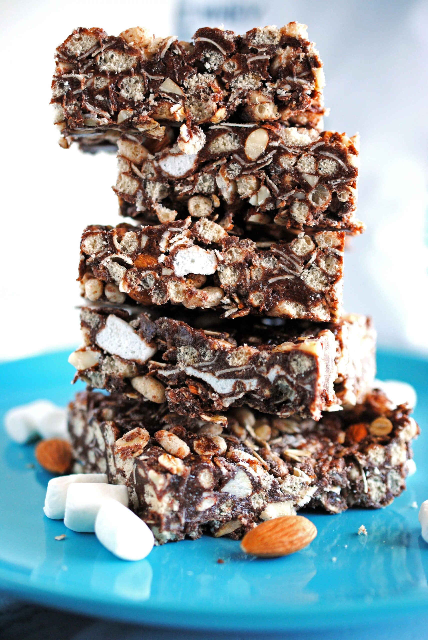 Rocky Road Protein Crisp - The Cake Chica