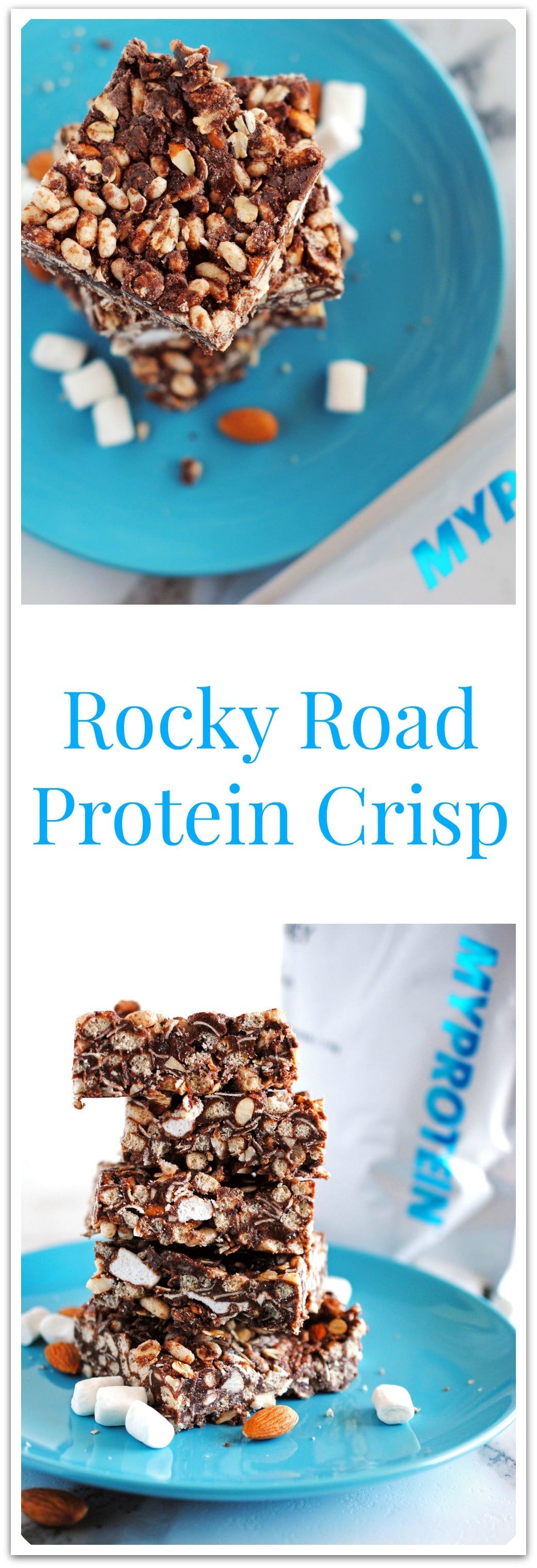 Rocky Road Protein Crisp - The Cake Chica