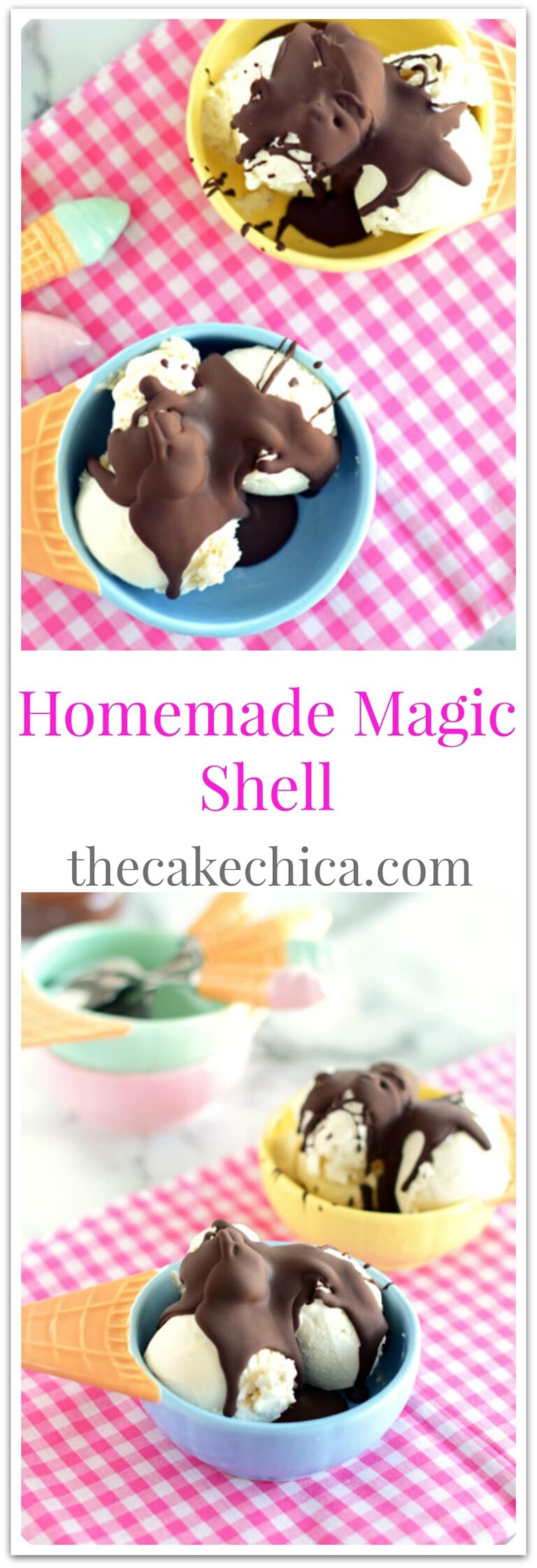 Homemade Magic Shell - The Cake Chica