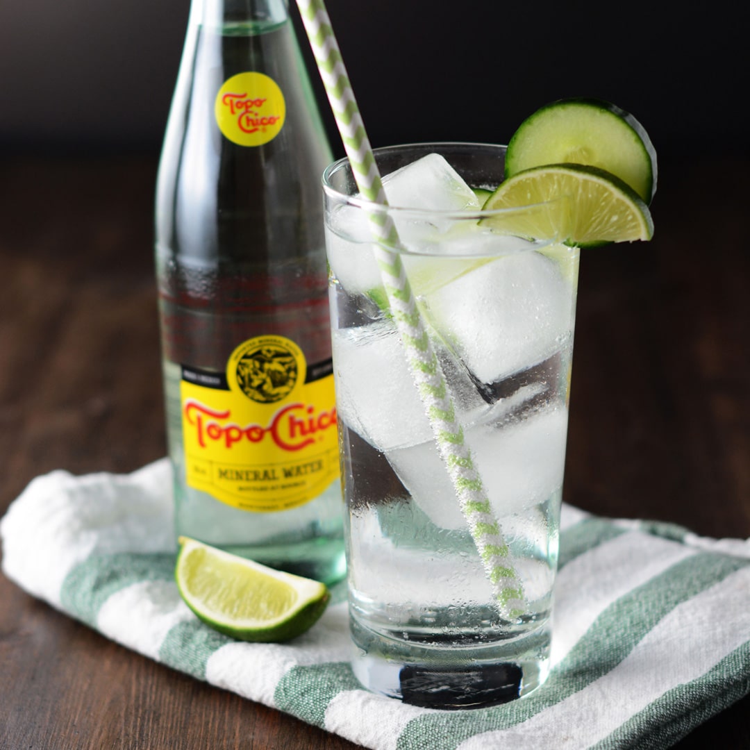 Topo Chico Cucumber Cocktails - The Cake Chica