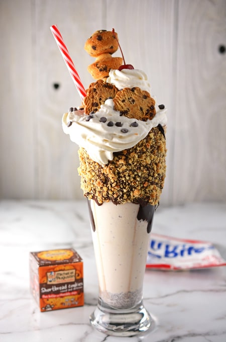 Chocolate Chip Monster Milkshake - The Cake Chica