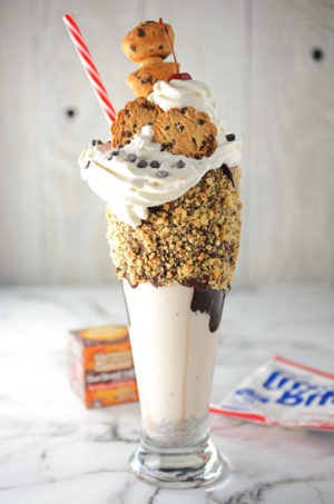 Chocolate Chip Monster Milkshake - The Cake Chica