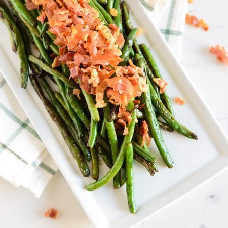 Pancetta Green Beans - The Cake Chica