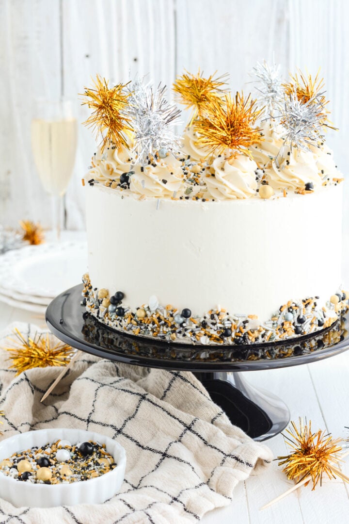 Pink Champagne Layer Cake - The Cake Chica