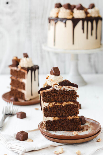 Candy Bar Layer Cake - The Cake Chica
