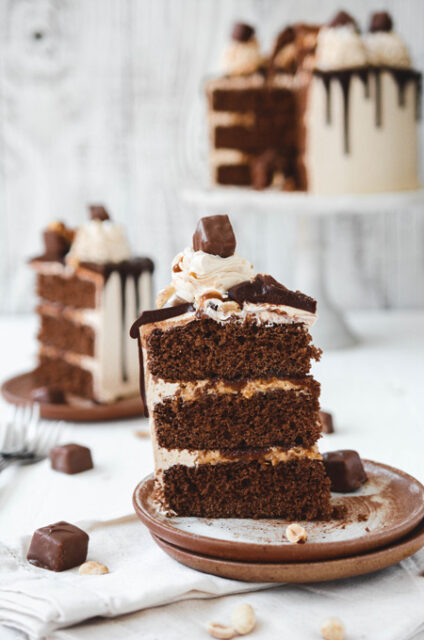 Candy Bar Layer Cake - The Cake Chica