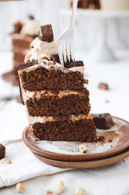 Candy Bar Layer Cake - The Cake Chica