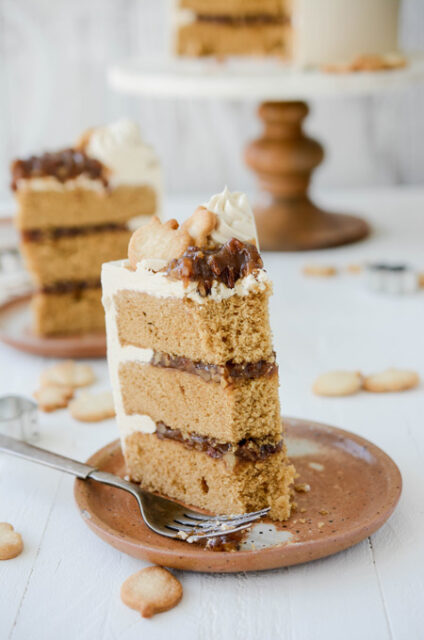 Pecan Pie Layer Cake - The Cake Chica