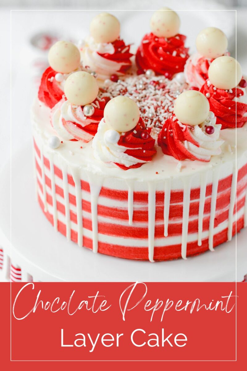 Chocolate Peppermint Layer Cake - The Cake Chica