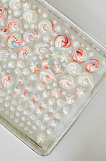 Red White and Blue Swirl Cake - The Cake Chica