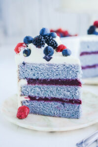Mixed Berries and Cream Cake - The Cake Chica