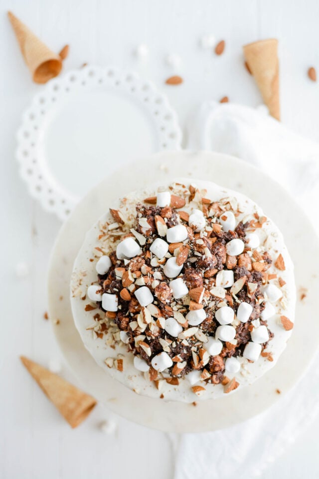 Rocky Road Layer Cake - The Cake Chica