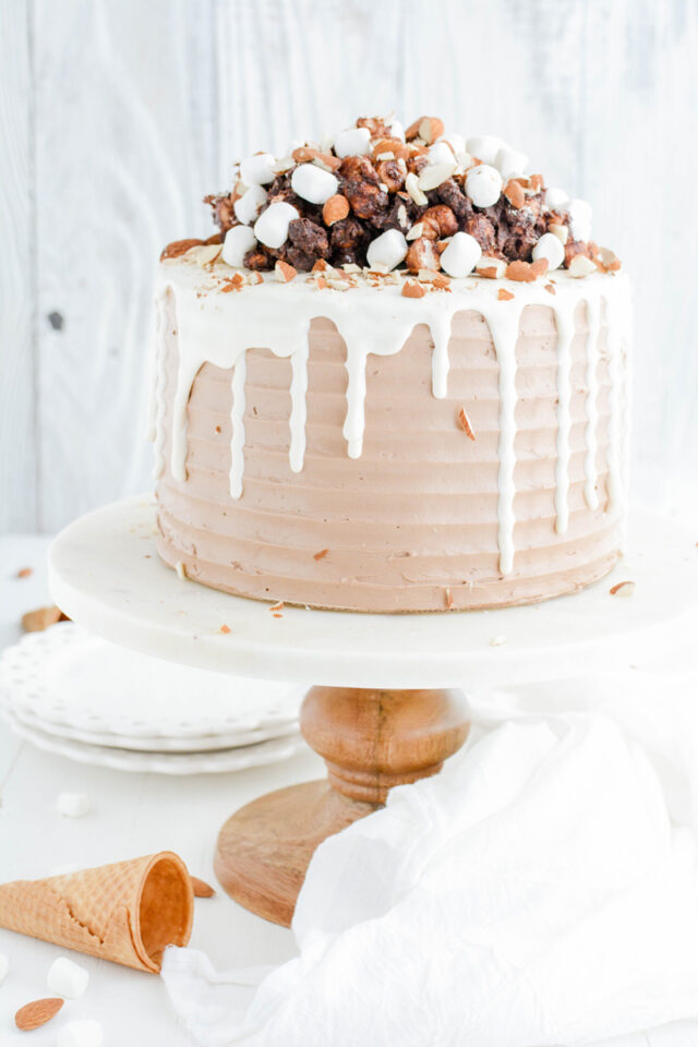 Rocky Road Layer Cake - The Cake Chica