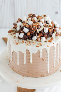 Rocky Road Layer Cake - The Cake Chica