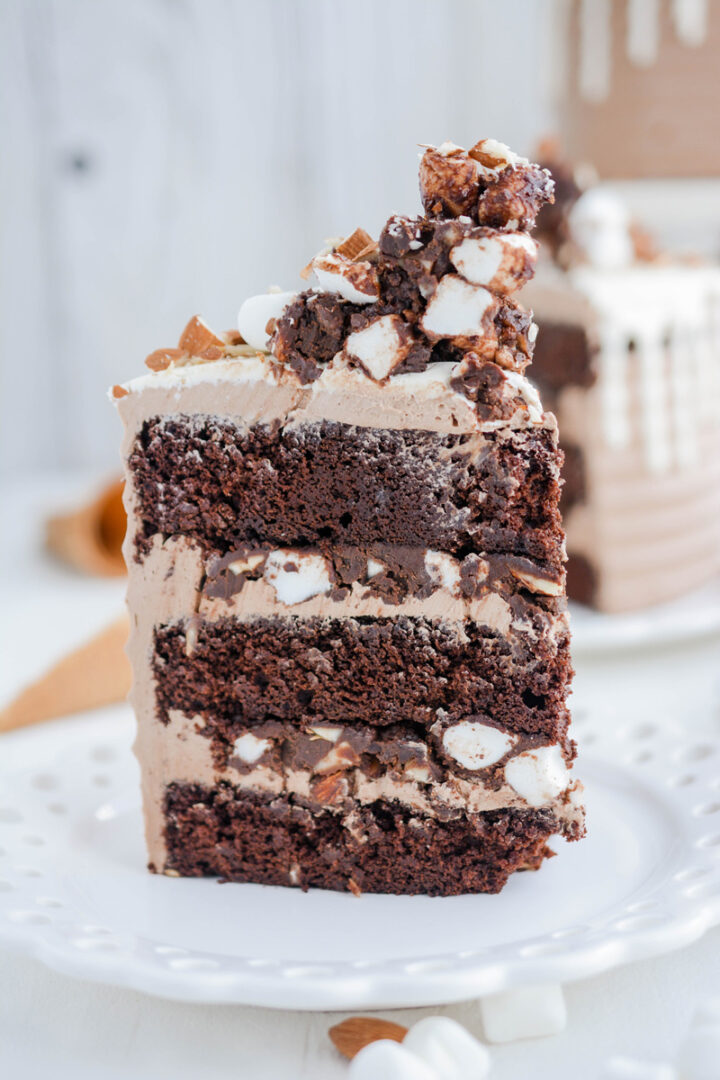 Rocky Road Layer Cake - The Cake Chica