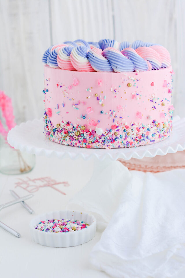 Vanilla Birthday Cake - The Cake Chica
