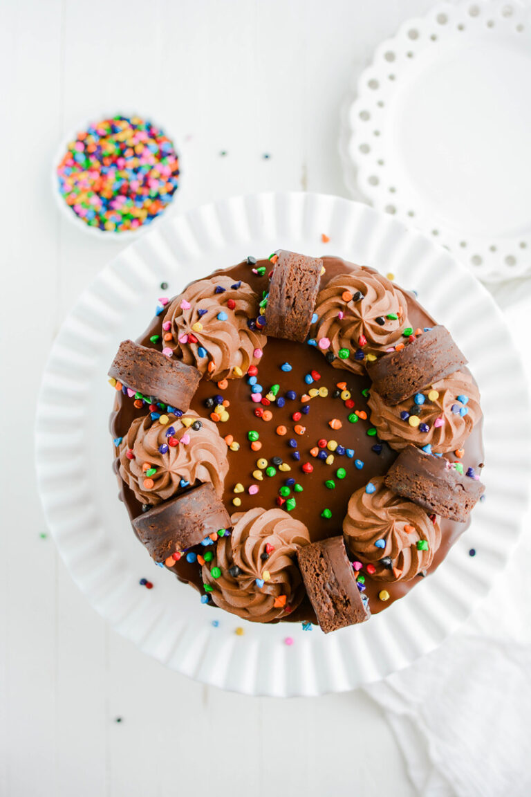 Cosmic Brownie Layer Cake - The Cake Chica
