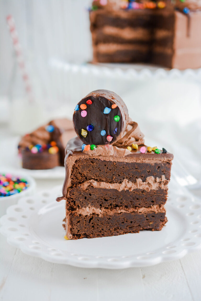 Cosmic Brownie Layer Cake - The Cake Chica