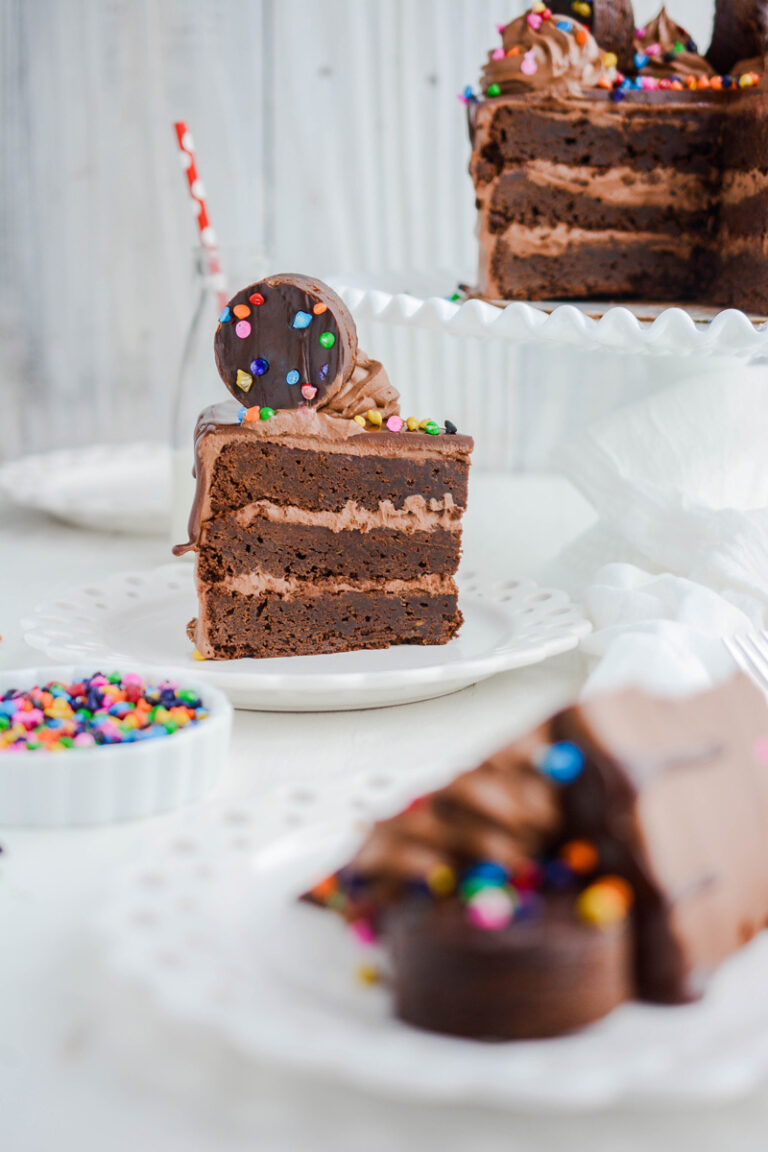Cosmic Brownie Layer Cake - The Cake Chica