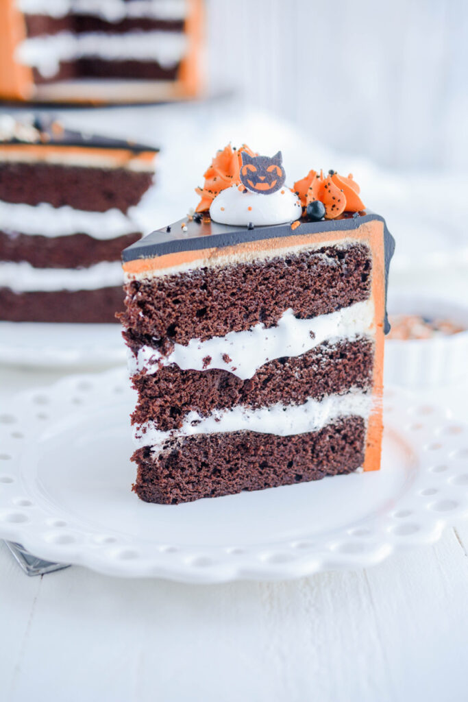 Devil’s Food Halloween Cake - The Cake Chica