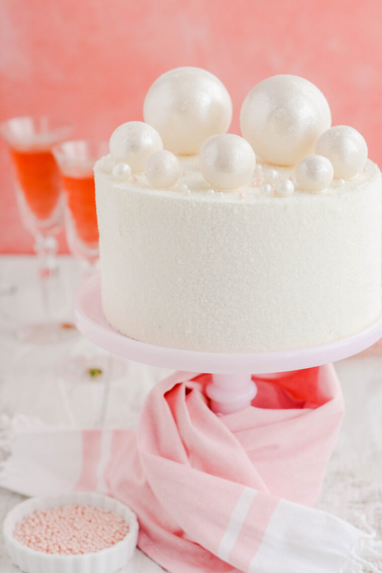 Pink Champagne Layer Cake - The Cake Chica
