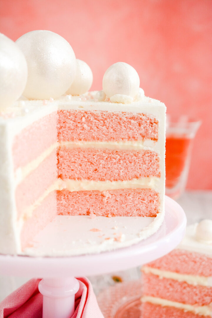 Pink Champagne Layer Cake - The Cake Chica