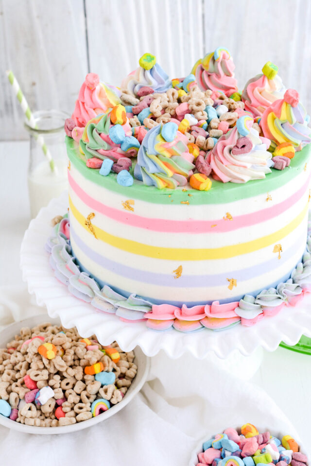 Lucky Charms Layer Cake - The Cake Chica