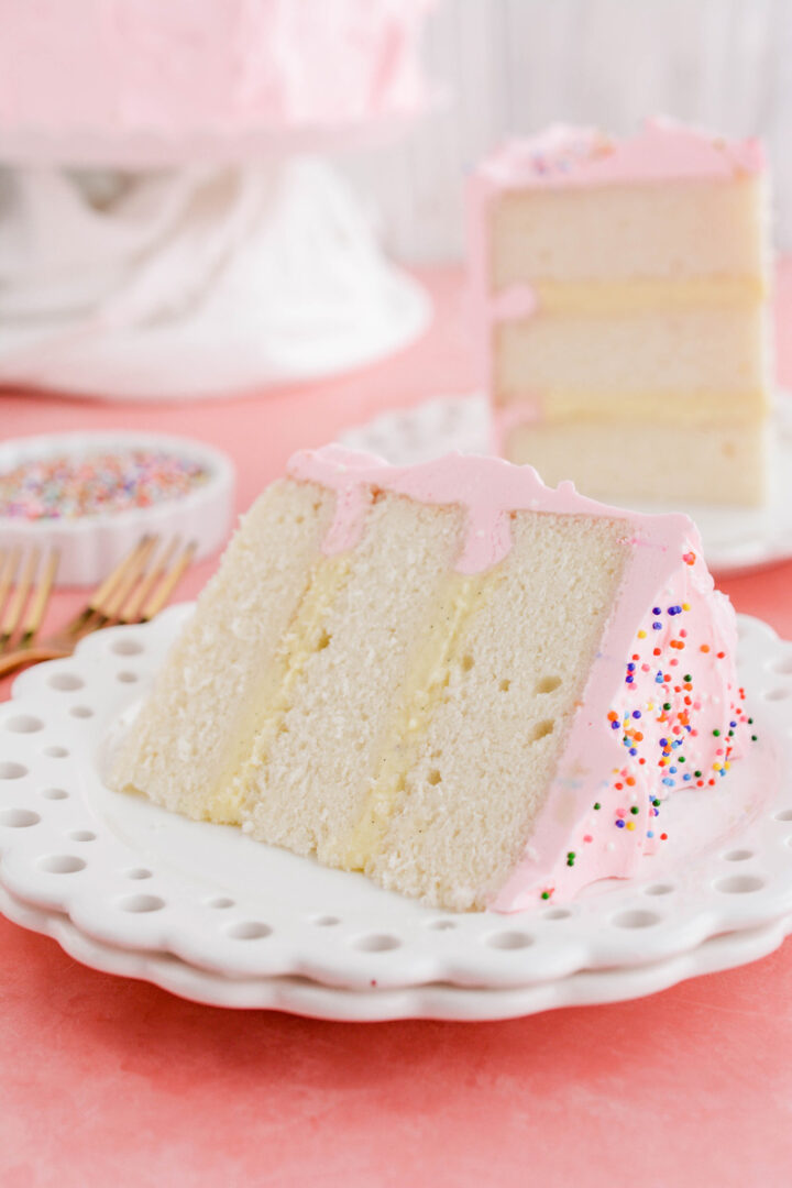 Mexican Pink Layer Cake - The Cake Chica