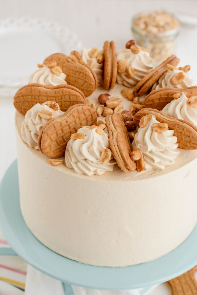 Nutter Butter Layer Cake - The Cake Chica