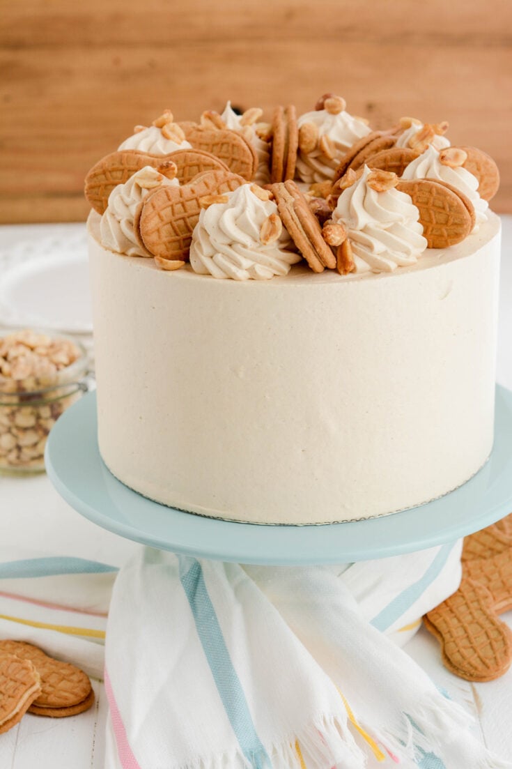 Nutter Butter Layer Cake - The Cake Chica