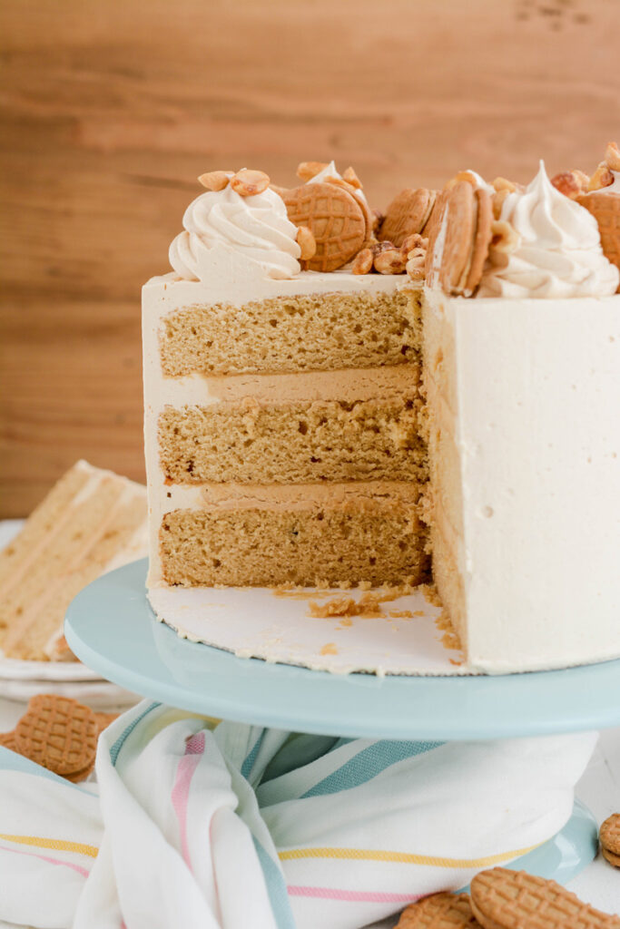 Nutter Butter Layer Cake - The Cake Chica