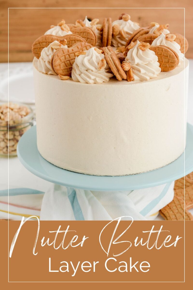 Nutter Butter Layer Cake - The Cake Chica