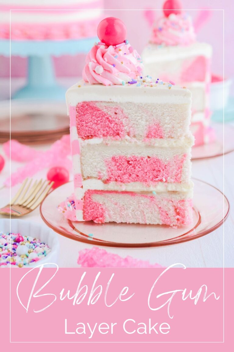 Bubble Gum Layer Cake - The Cake Chica