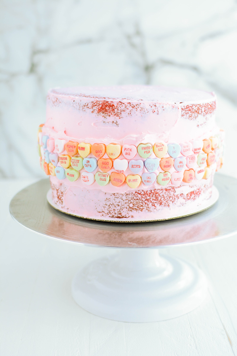 Valentine's Day Fault Line Cake - The Cake Chica