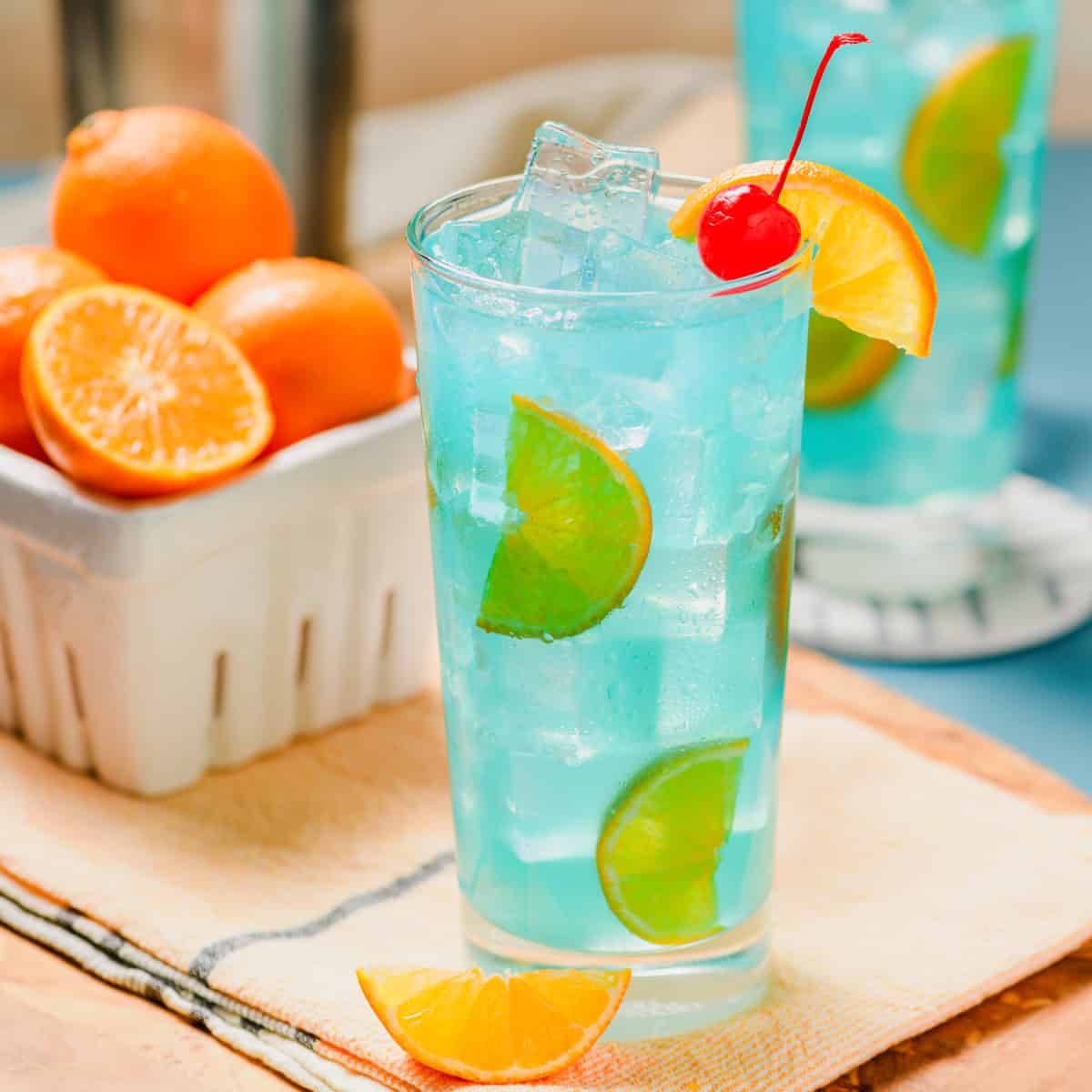 Blue Lagoon Cocktail - The Cake Chica